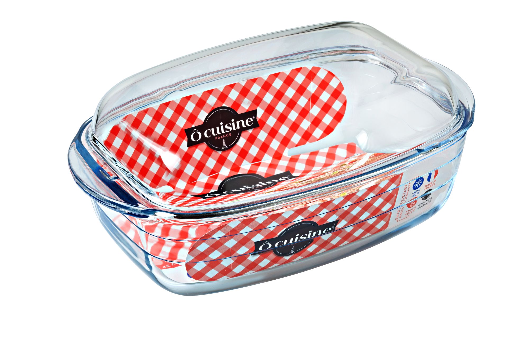 Ô cuisine Rectangular Casserole With Lid (37x22cm) - 6.5L