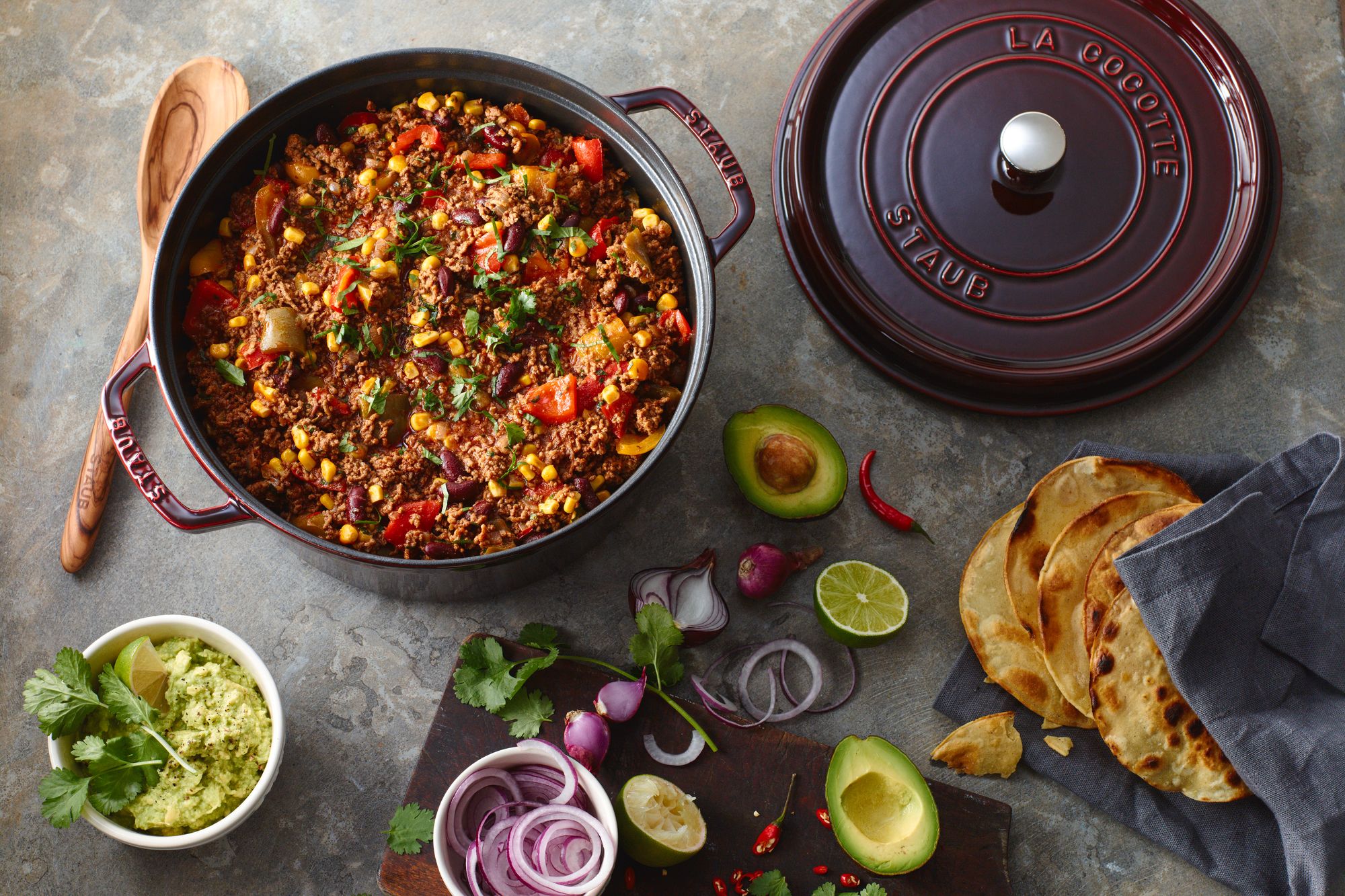 Staub Cocotte Round 28cm Grenadine